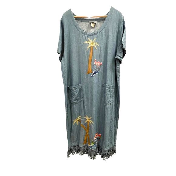 Shane Lee Inc. | Dresses | Shane Lee Maxi Dress Womens 2x Fringe ...